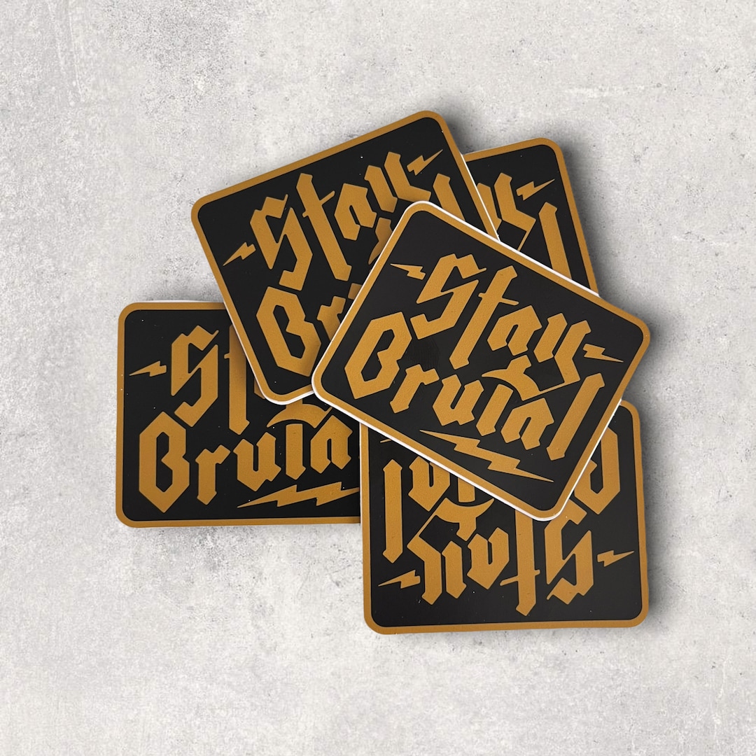 Stay Brutal Sticker Pack (5 Pack) - Etsy