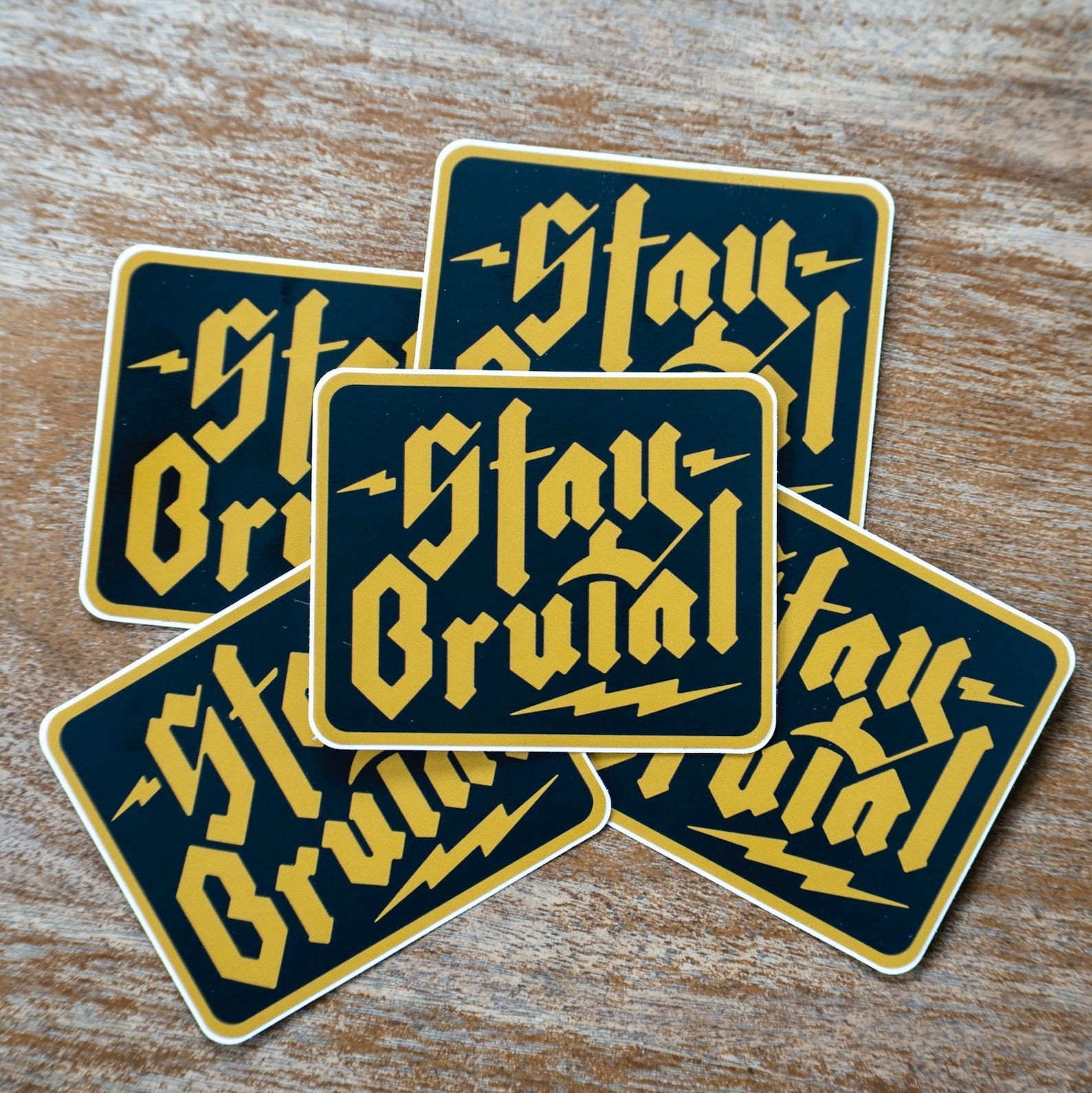 Stay Brutal Sticker Pack 5 pack | Etsy