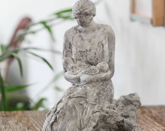 Twins Original Sculpture of Mother and Twin Babies | Etsy