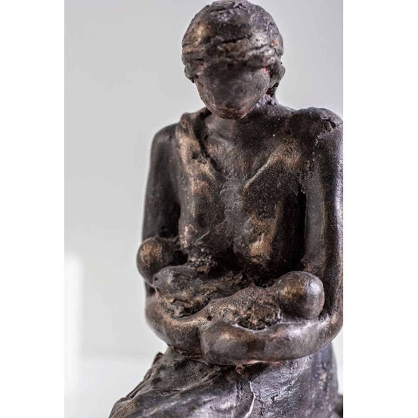 Twins - Original Sculpture of Mother and Twin Babies - Etsy