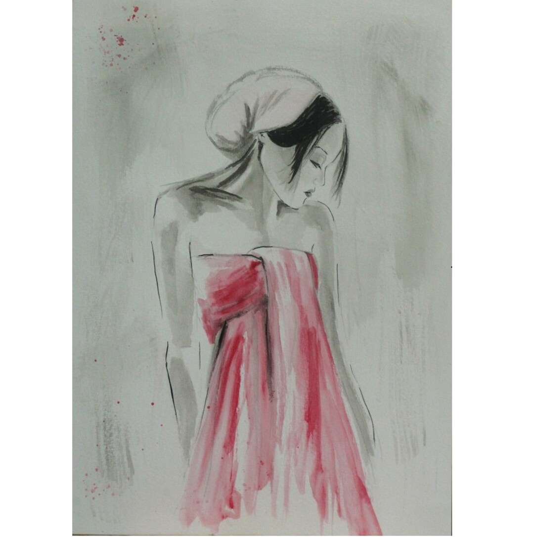 Grace Watercolor PRINT of Watercolor Painting - Etsy