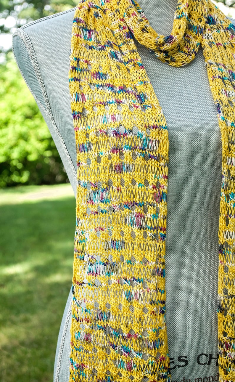 KNITTING PATTERN PDF - Sunburst Scarf - Etsy