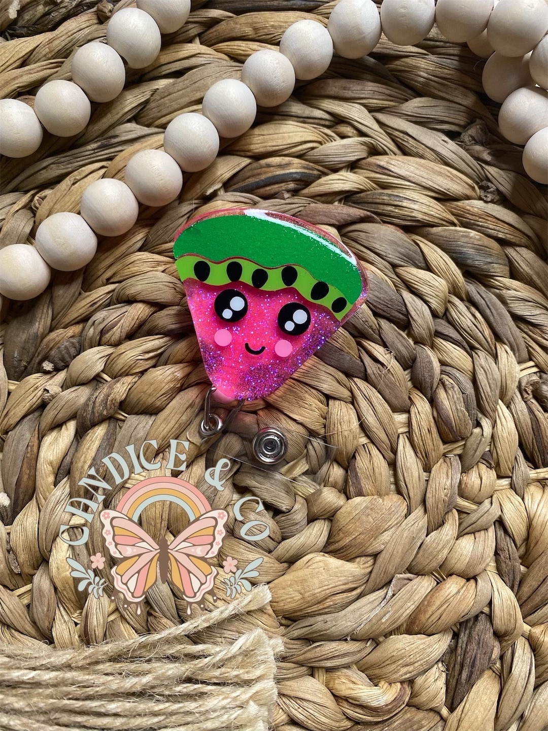 Watermelon Badge Reel,summertime, Kawaii, Name Tag Holder Nurse ...