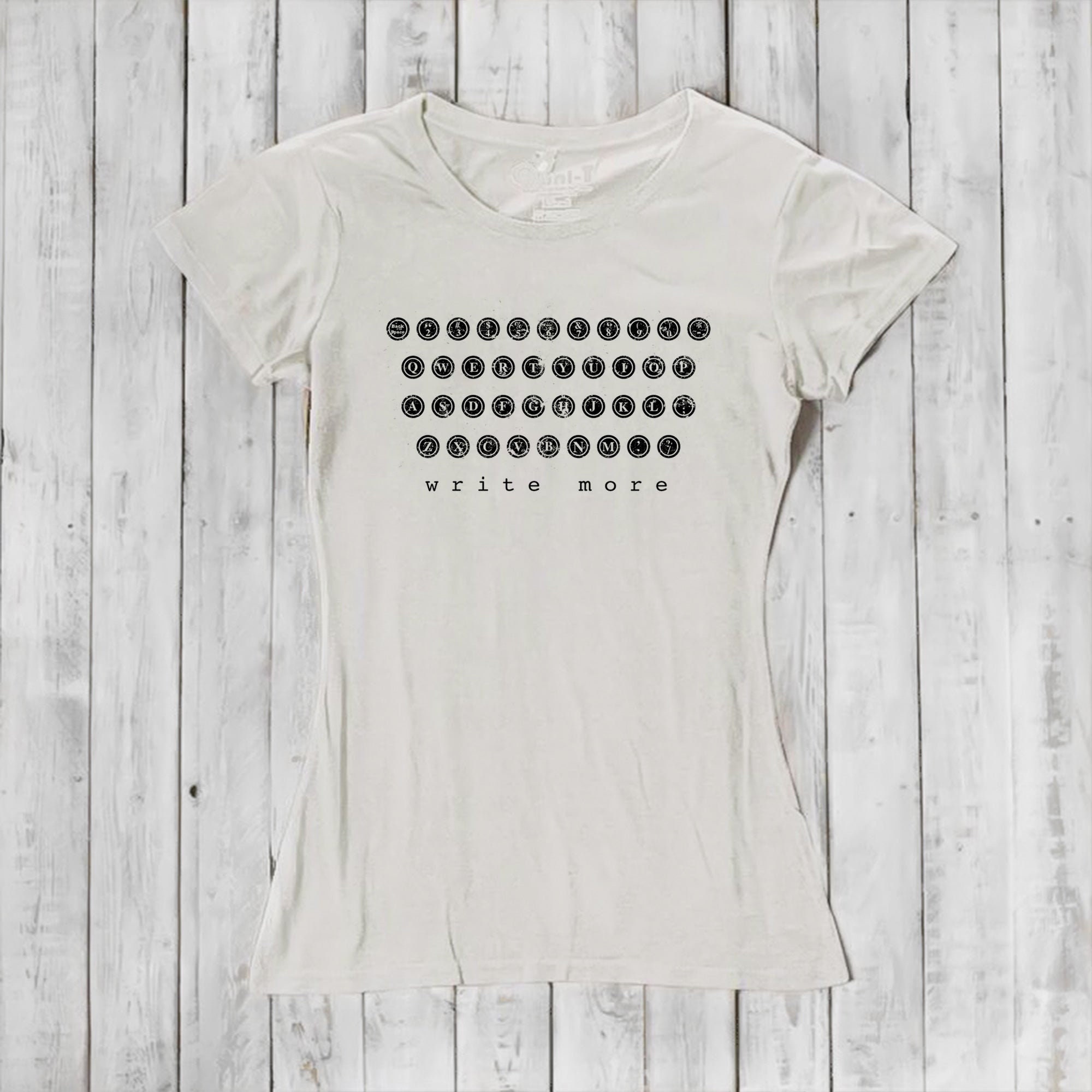 Typewriter T-shirt: Retro Writer Gift, Organic Bamboo Tee - Etsy