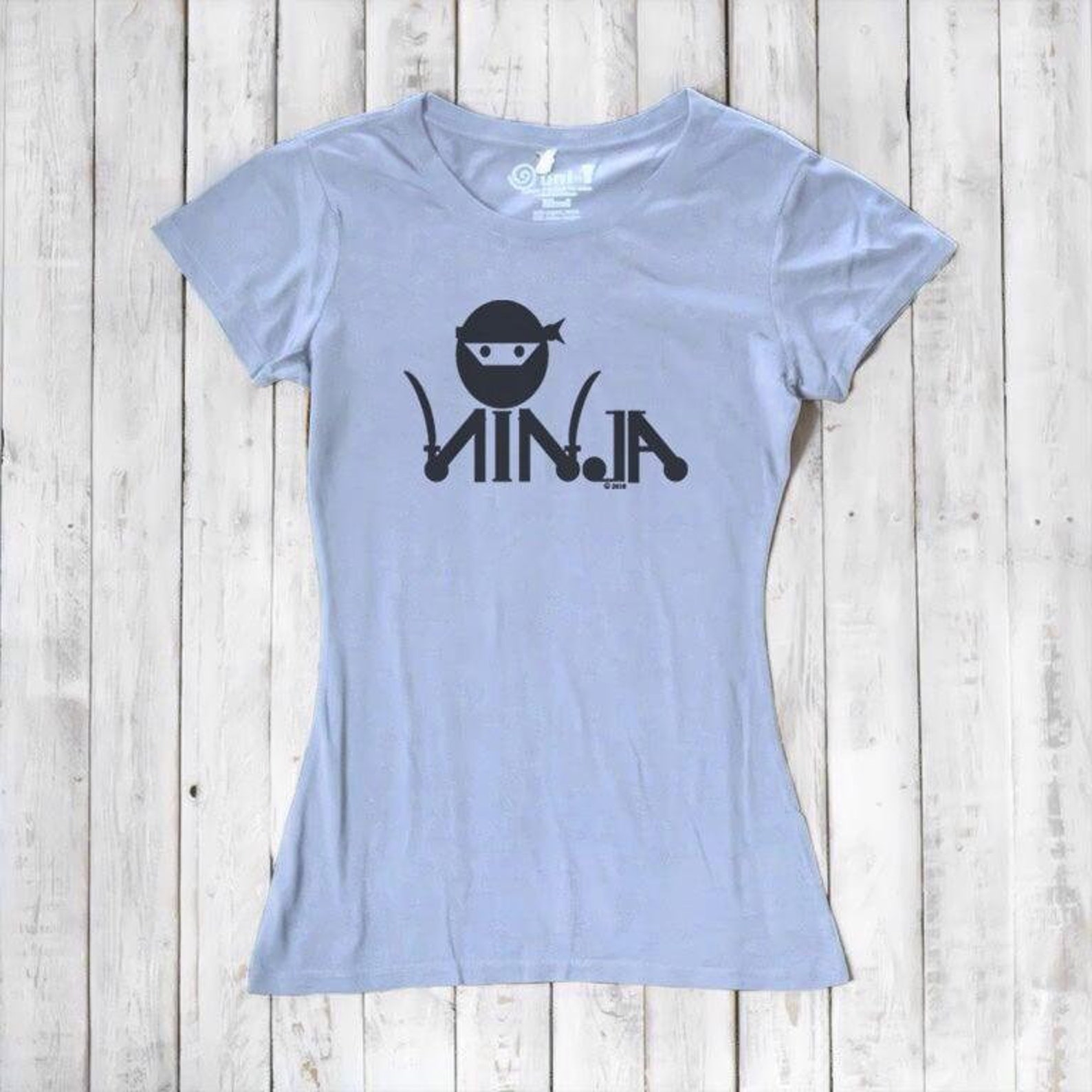 Ninja Shirt Women's T-shirt Typography Tshirt Funny - Etsy