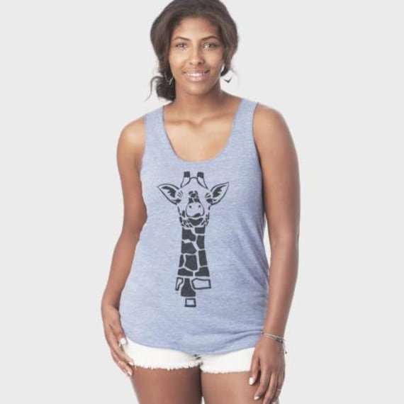 Giraffe Shirt Tank Tops for Women Workout Tank Top | Etsy