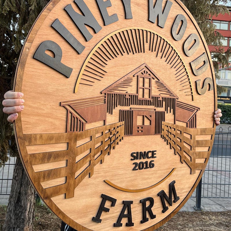 Farmhouse Logo Signs - Etsy