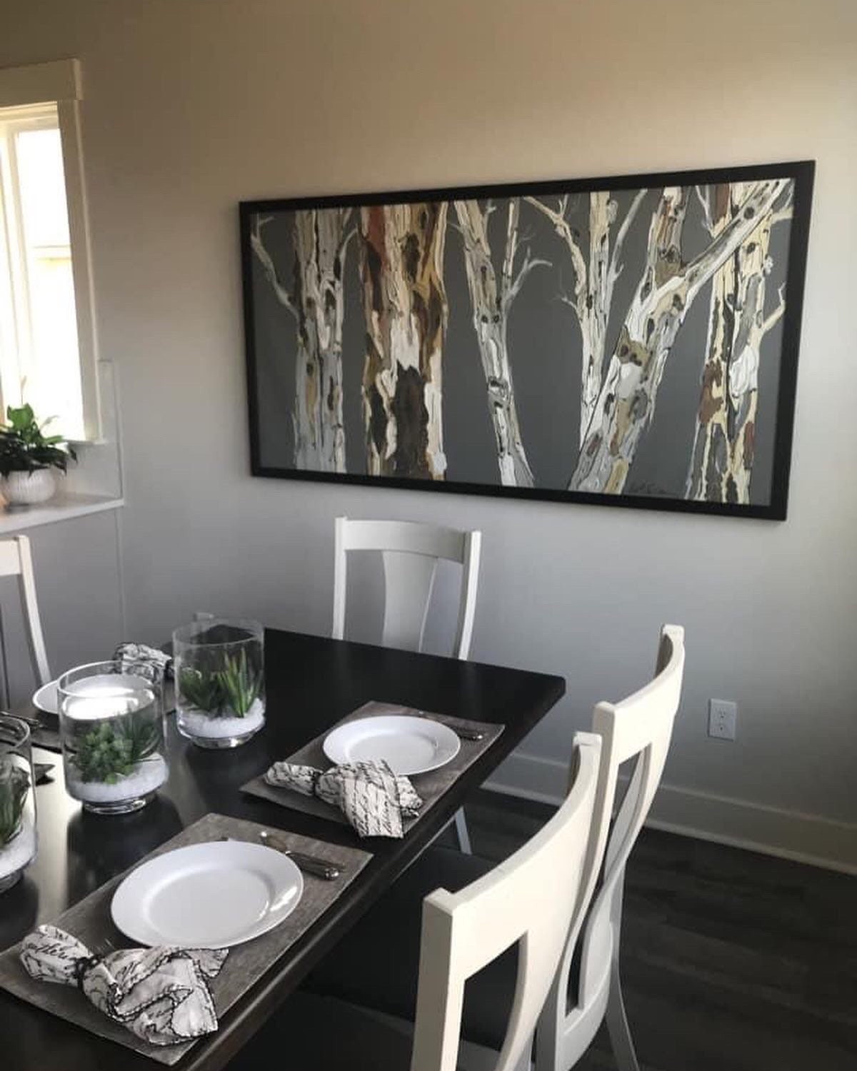 Oversized Horizontal Tree Art; Extra Large Wall Art, Canvas Print ...