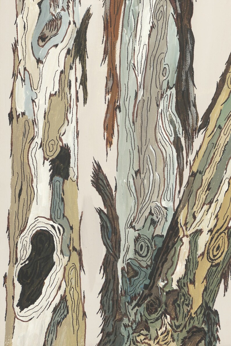 LONG Vertical Wall Art Extra Large Canvas Print Tree Wall - Etsy UK