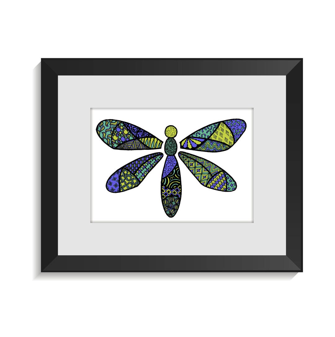 Fine Art Print Dragonfly - Etsy