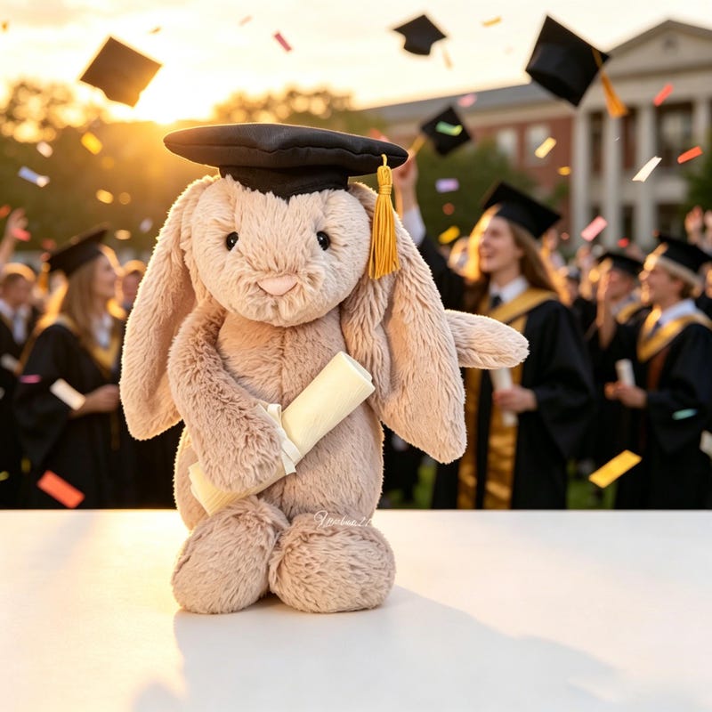 Graduation Jellycat Bunny - Etsy