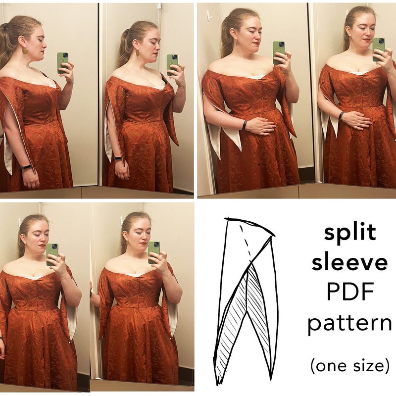 Split Sleeve Pattern - Etsy