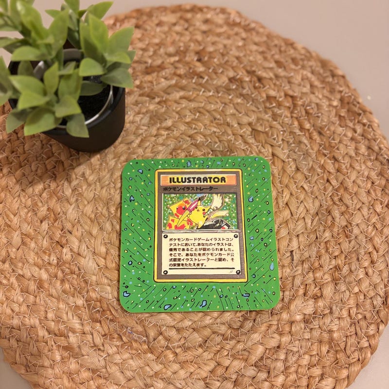 Pikachu Illustrator Cards - Etsy