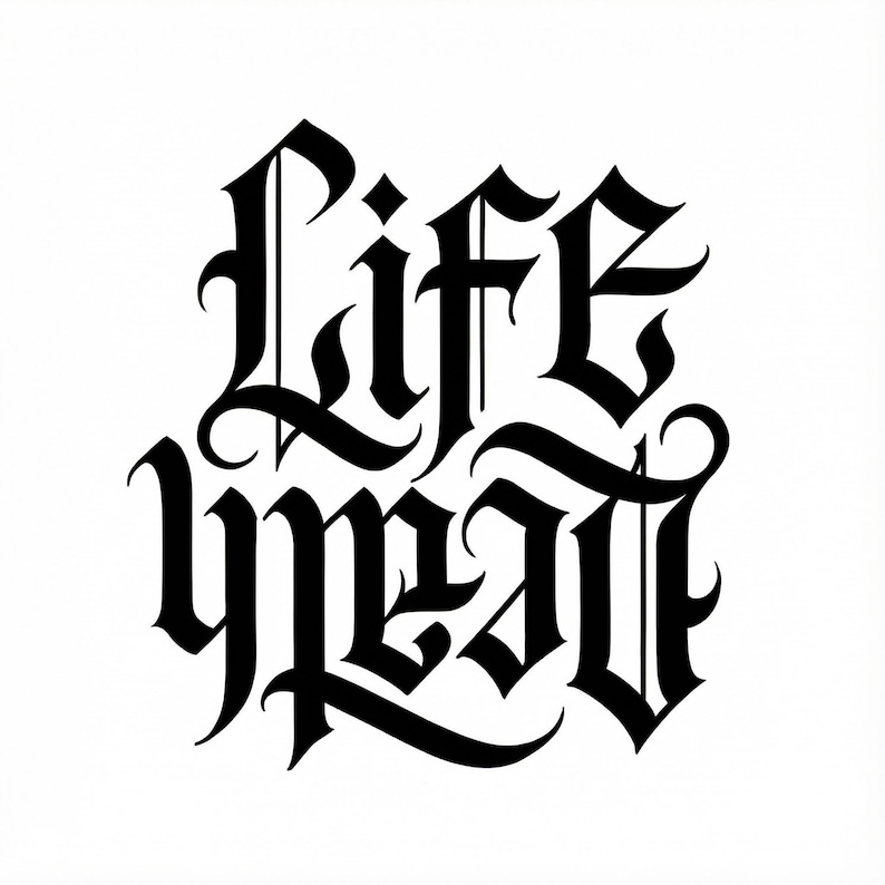 Custom Ambigram Tattoo Design | Rotational Lettering Optical Illusion ...