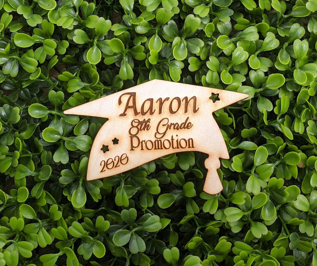 Personalized Promotion Pin~medallion~wooden Tag for Graduation Lei~6th ...