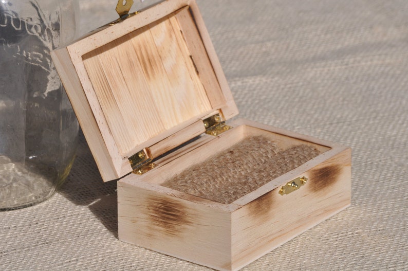 Personalized Ring Bearer Box-rustic Wedding Ring Bearer - Etsy