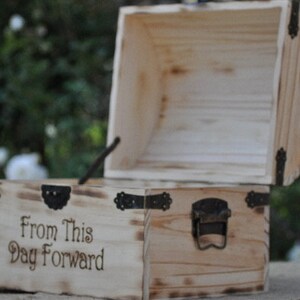 Large Rustic Wedding Card Box - Treasure Chest - Etsy