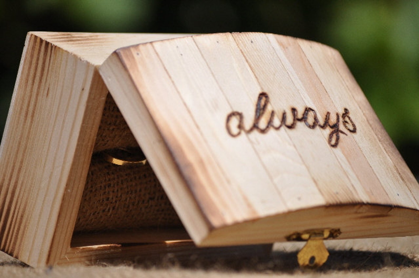 Personalized Ring Bearer Box-rustic Wedding Ring Bearer - Etsy