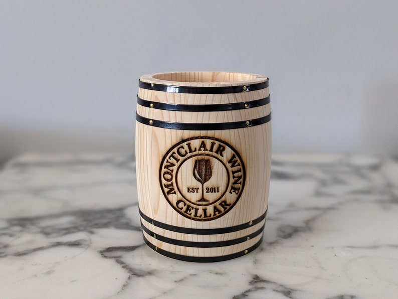 Personalized Mini Wooden Barrel Liquor Barrel Barrel Vase | Etsy