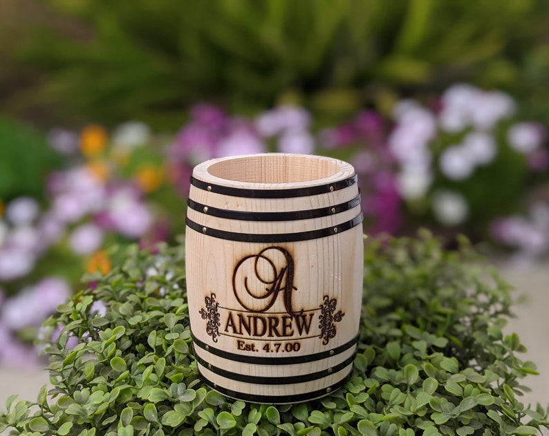 Personalized Mini Wooden Barrel Liquor Barrel Barrel Vase - Etsy