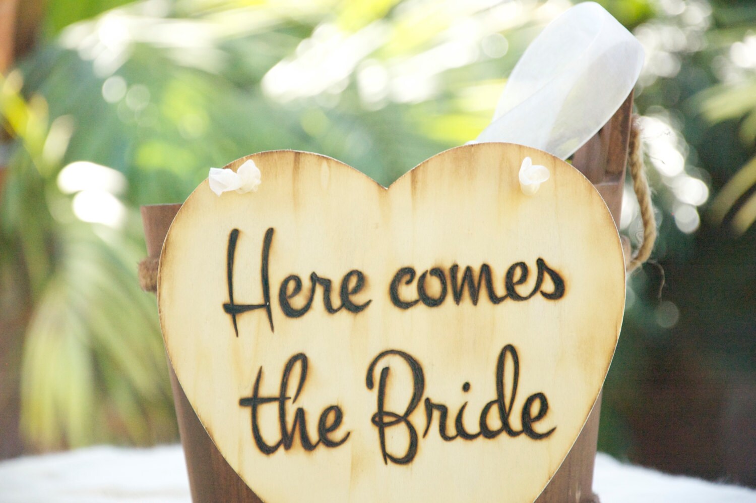 Personalized Burned and Engraved Wooden Heart Wedding Sign | Etsy
