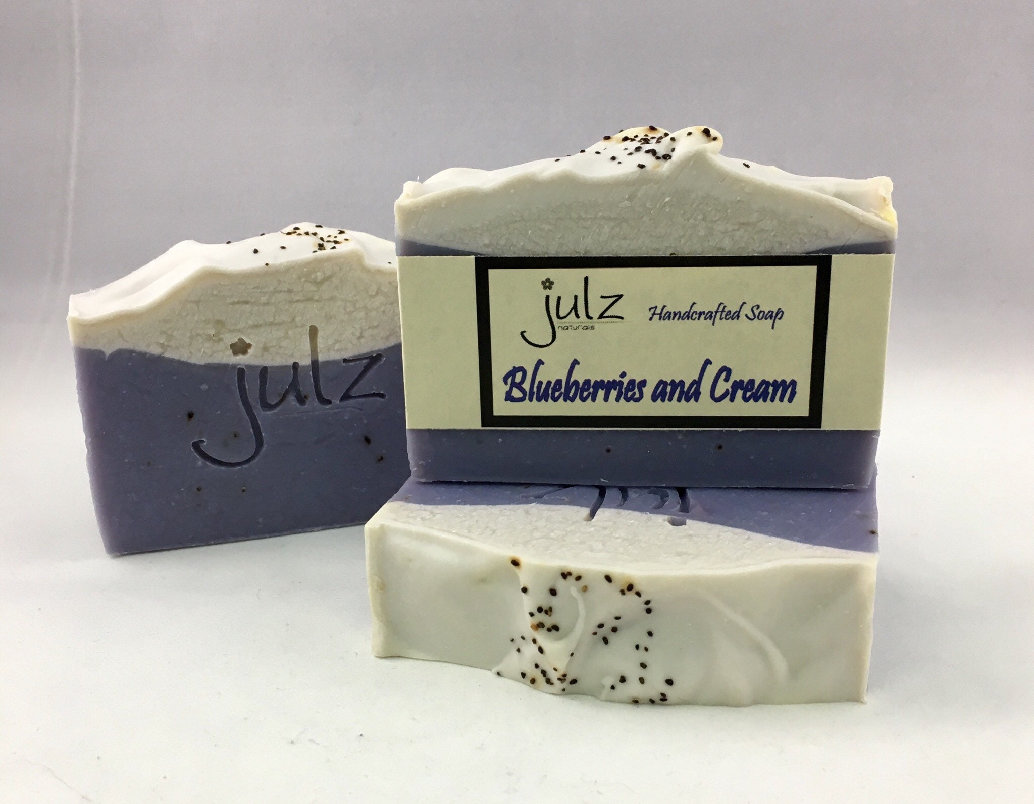 Blueberries and Cream Scented Bar Soap - Etsy