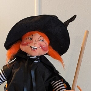 Witch Kid Annalee Mobilitee Doll 30 Inch Halloween Decor With Stand and ...