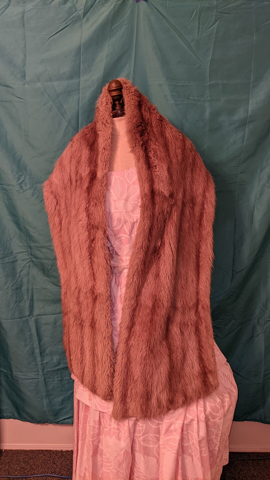Silver Mink Stole Martin's of London Vintage Shawl Louis Silverblatt - Etsy
