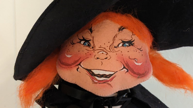 Witch Kid Annalee Mobilitee Doll 30 Inch Halloween Decor With Stand and ...