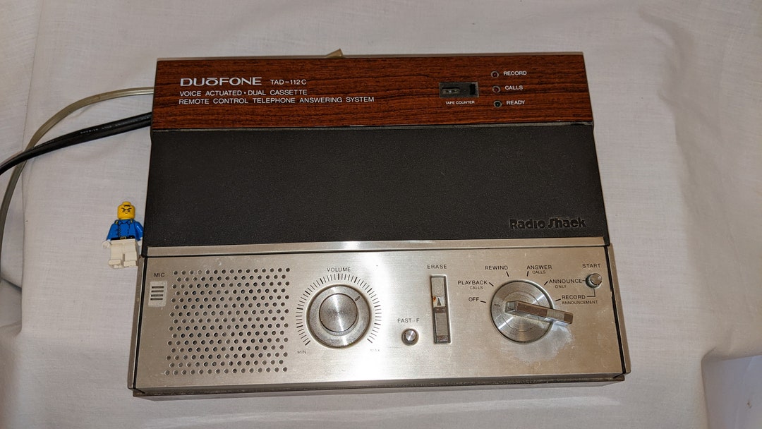 Radio Shack DUOFONE TAD-112 Dual Cassette Telephone Answering System ...