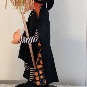 Witch Kid Annalee Mobilitee Doll 30 Inch Halloween Decor With Stand and ...