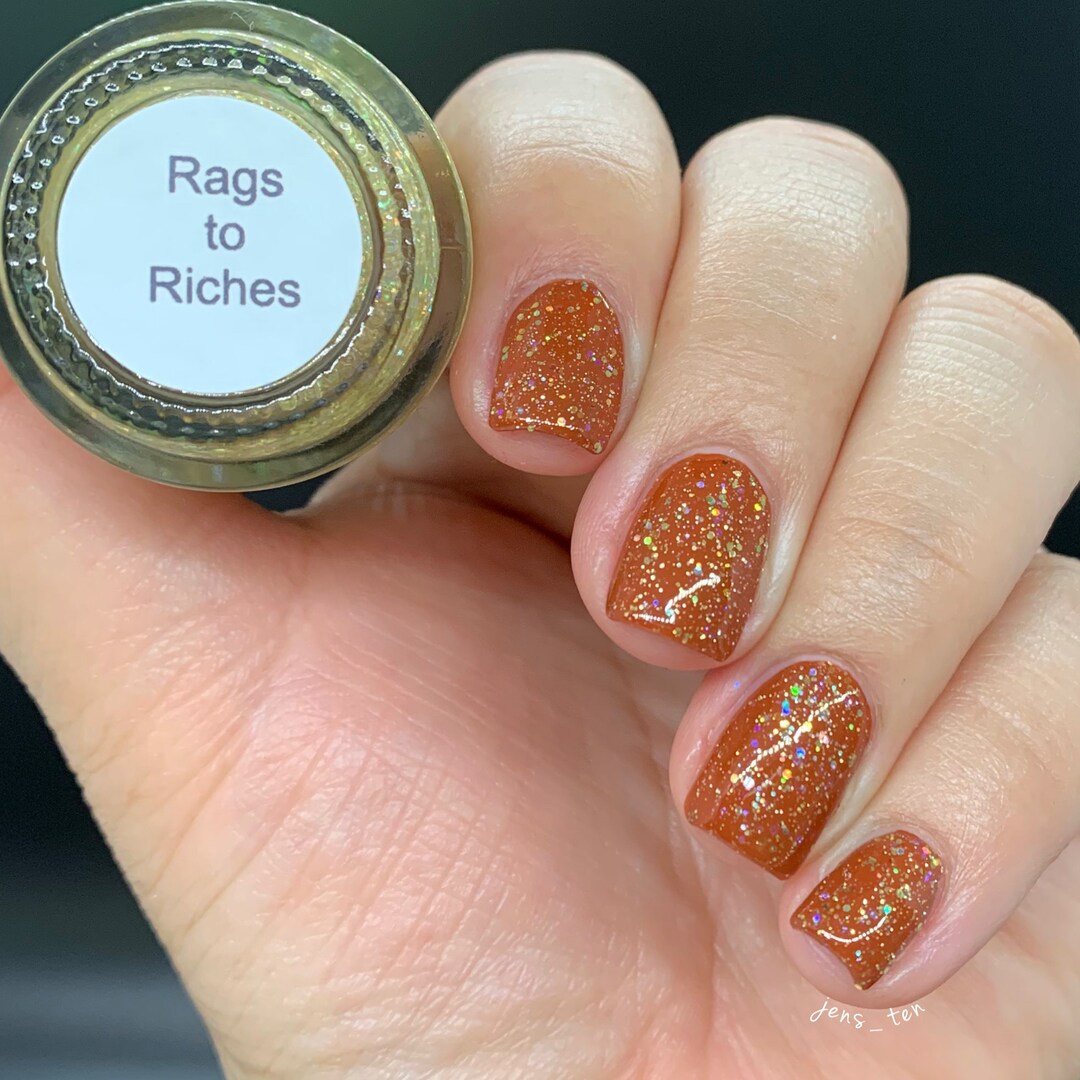 Rags to Riches Custom Handcrafted Gold Holographic Rainbow - Etsy