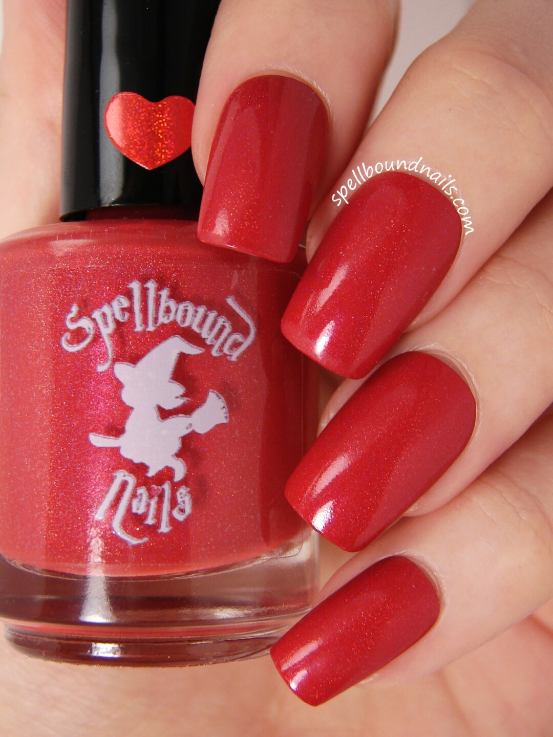 Rockets Red Glare - Red Holographic Shimmer Nail Polish - Etsy