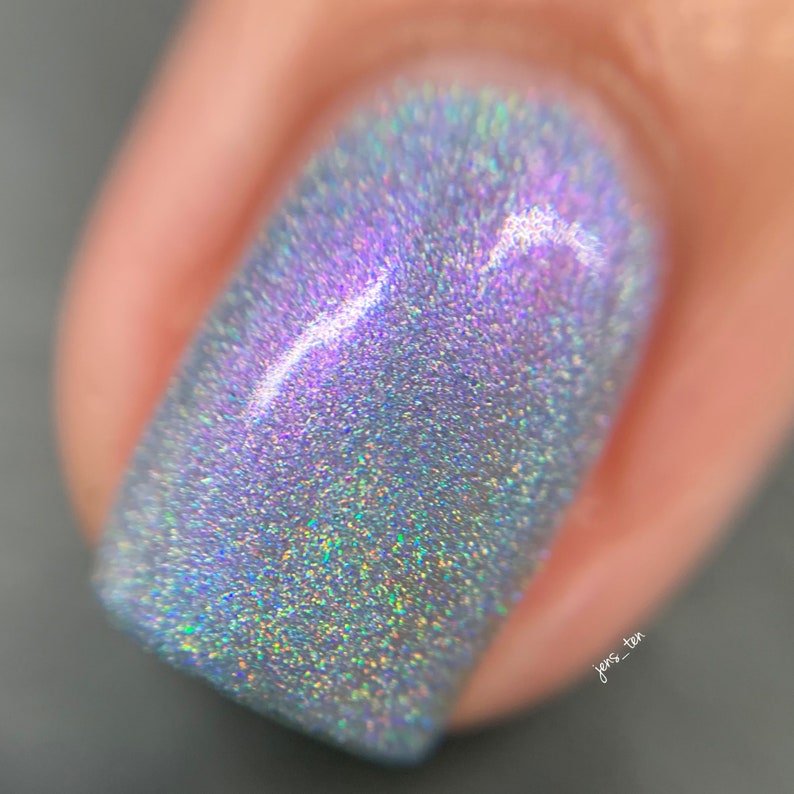 Blue Purple Holographic Indie Nail Polish - Spellbound Nails Sad Girls ...