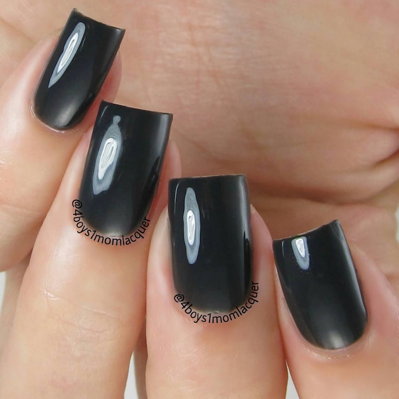 Carbon Copy off Black Creme Nail Polish | Etsy