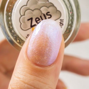 Zeus Greek Gods and Goddesses blue Flakies Shimmer Nail Polish - Etsy