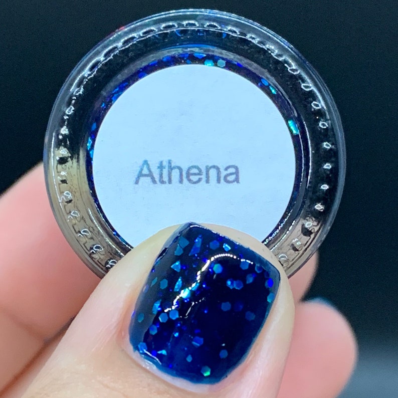 Athena Greek Gods and Goddesses blue Jelly With Iridescent - Etsy