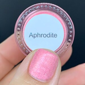 Aphrodite Greek Gods and Goddesses pink Shimmer Glow in the Dark Nail ...