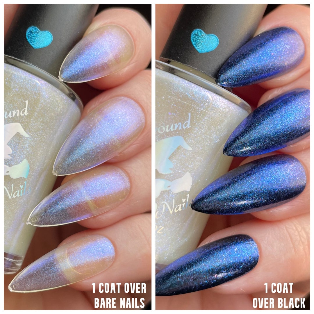 Zeus Greek Gods and Goddesses blue Flakies Shimmer Nail Polish - Etsy