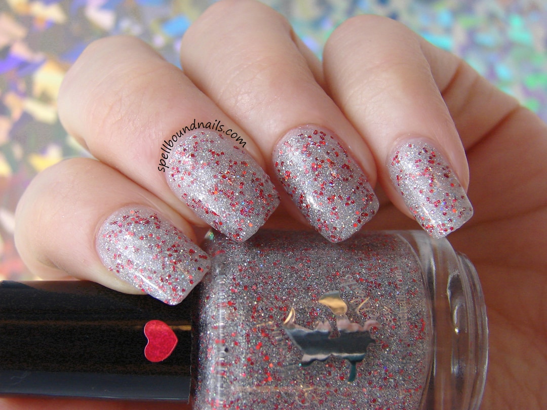 Show Stopper Rainbow Monthly January Reds Silver Red Holographic ...