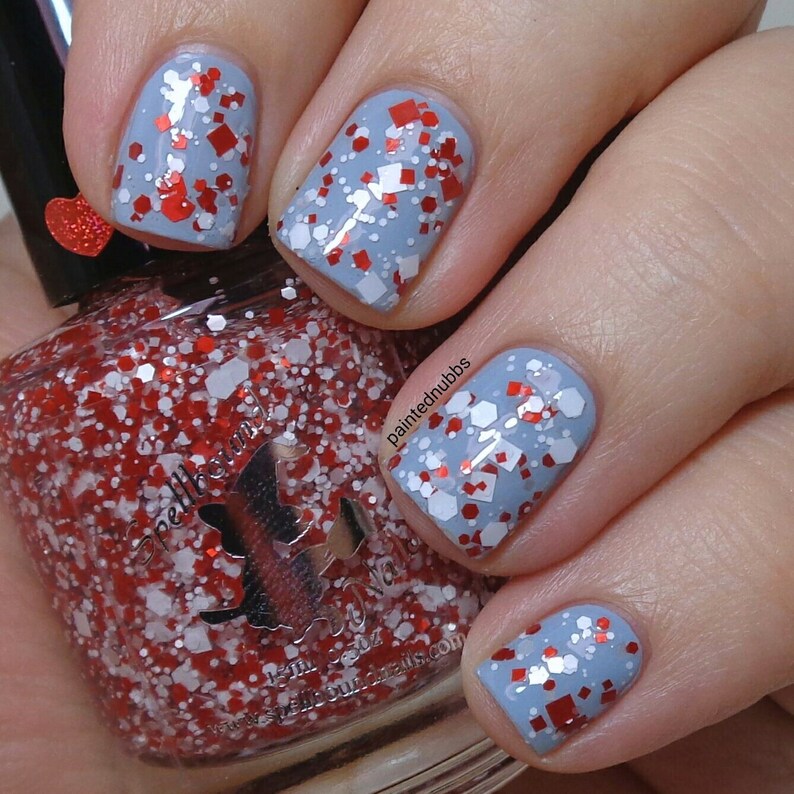 Exploding Letters Custom Handcrafted Red White Glitter - Etsy