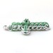 Green Cross Pendant, Chain Maille Pendant, Mint Green Cross Ornament ...
