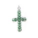 Green Cross Pendant, Chain Maille Pendant, Mint Green Cross Ornament ...