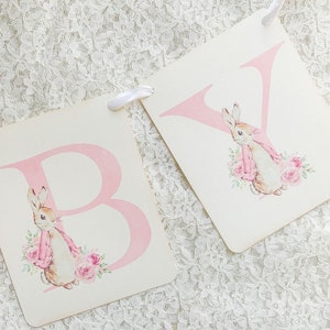 Peter Rabbit Baby Shower Banners for Girls-personalized Banners Signs ...