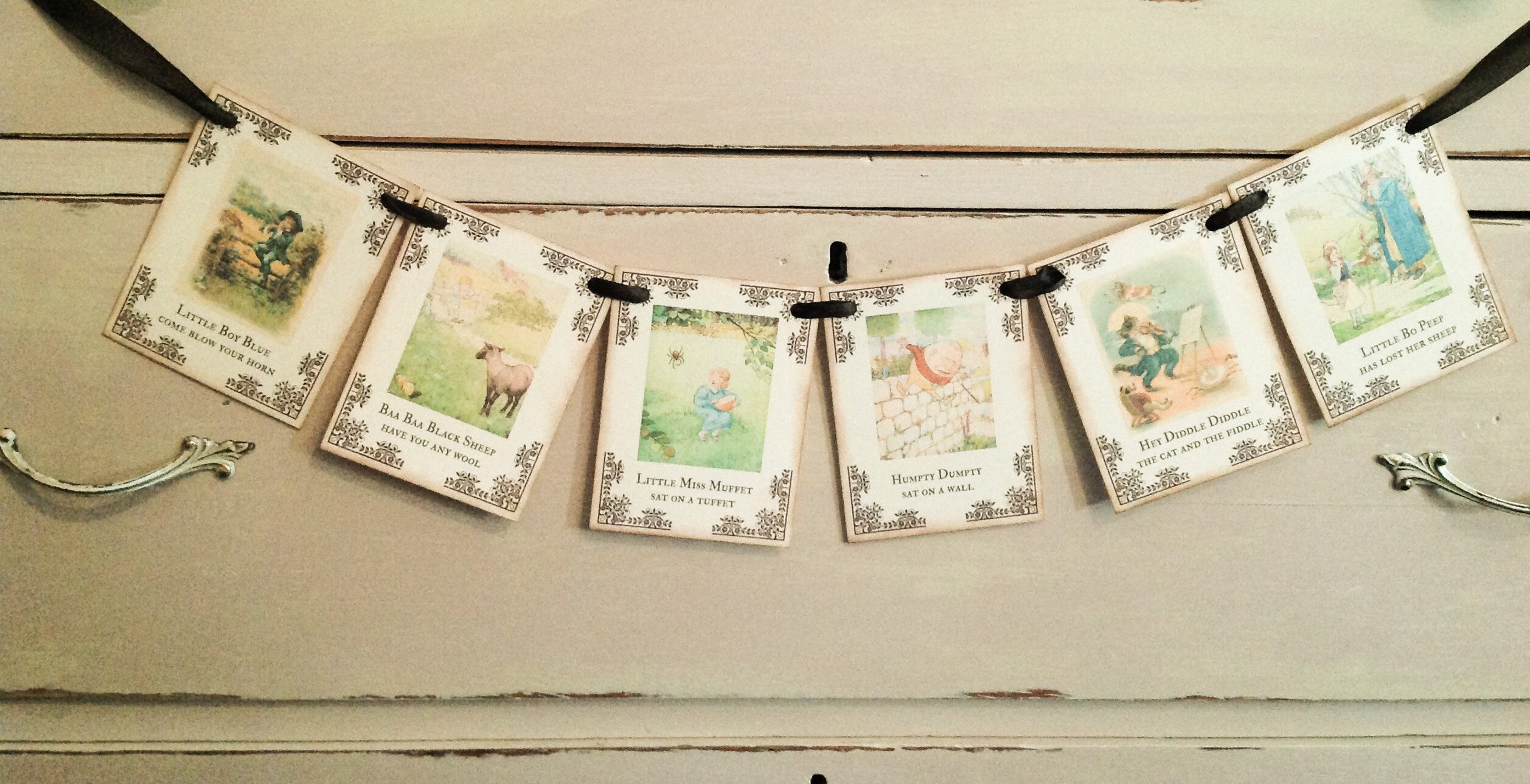 Nursery Rhyme Banner-baby Shower Banner-storybook Banner-nursery Rhyme ...