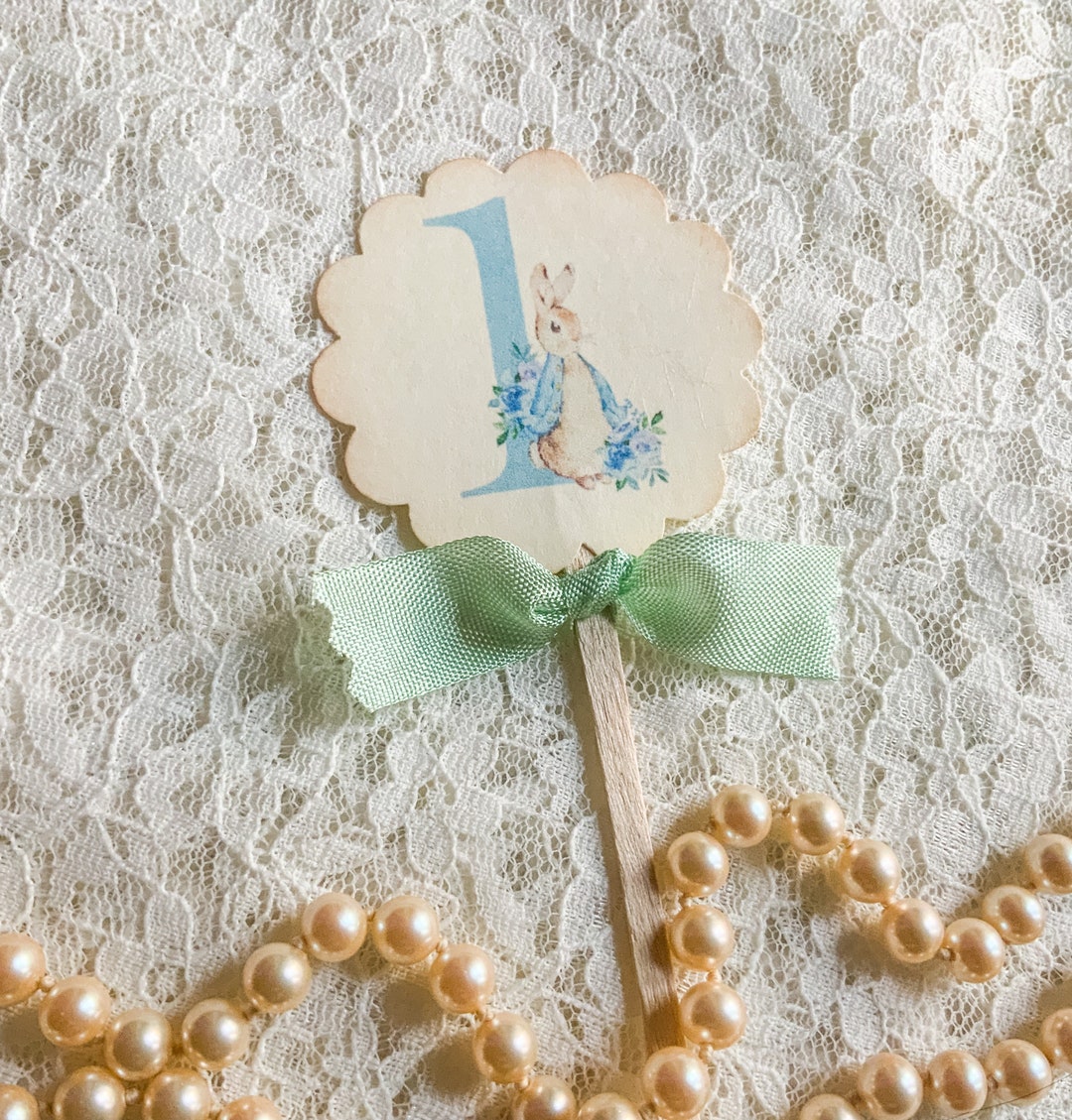 Peter Rabbit Numbers Cupcake Topper - Peter Rabbit Cupcake Pick Toppers ...