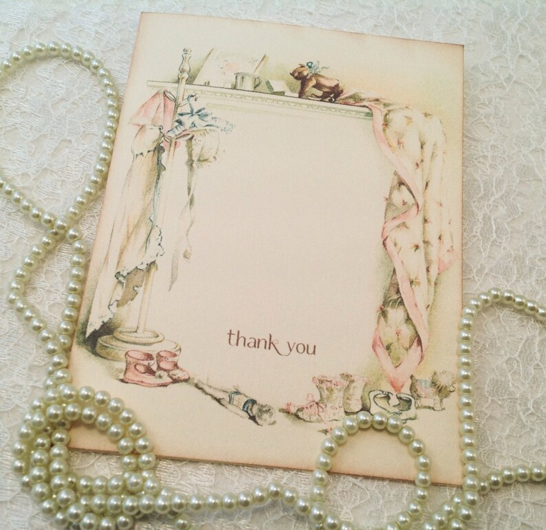 Personalized Thank You Notes-victorian Note Cards - Etsy
