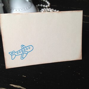 Airplane Placecards-baby Shower Place Cards-shower Favors-buffet Cards ...