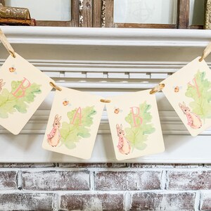 Peter Rabbit Baby Shower Banners for Girls-personalized Banners Signs ...