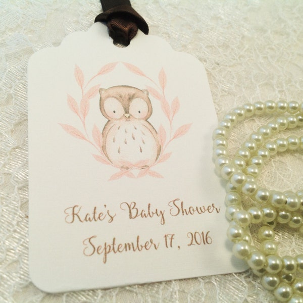 Owl Favor Tags - Etsy